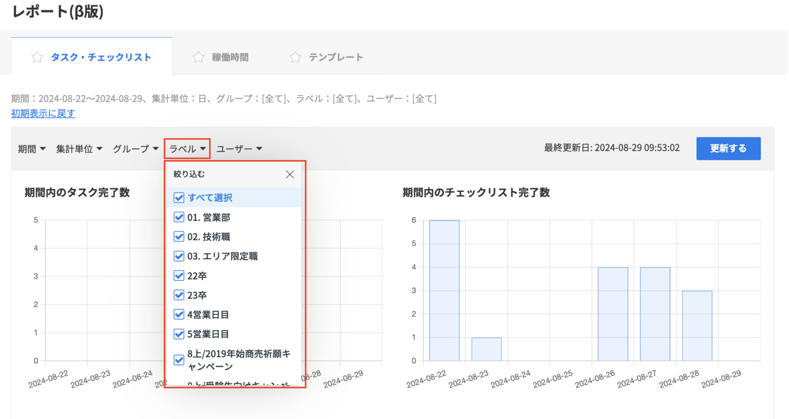 Bizer teamアップデート情報🎉（2024/8/29） | チームのタスク管理 Bizer team